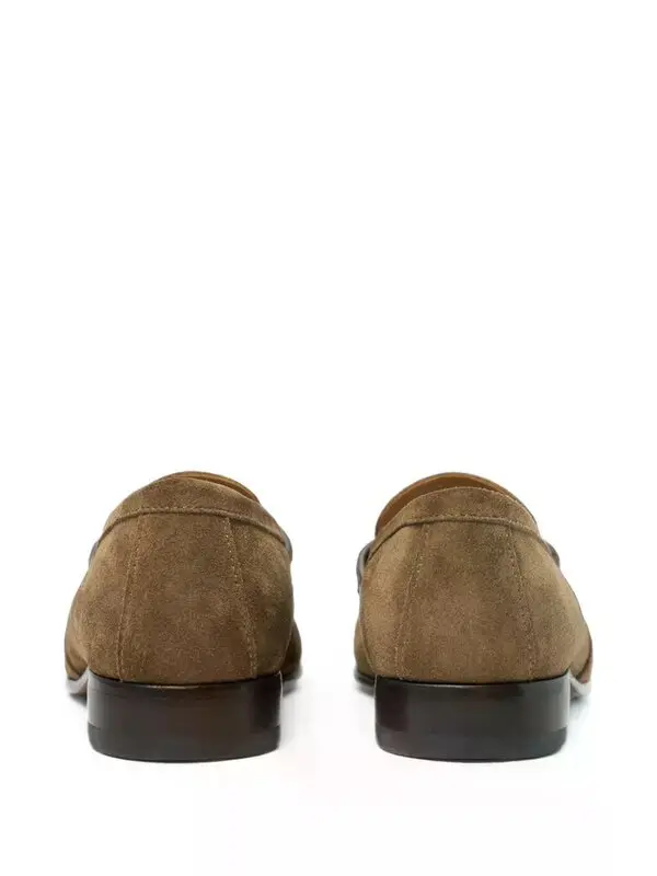 SCAROSSO Mar Suede Penny Loafers