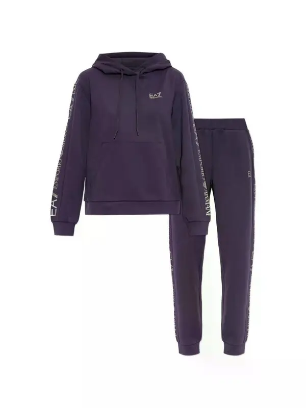 EA7 Logo-print Hooded Tracksuit