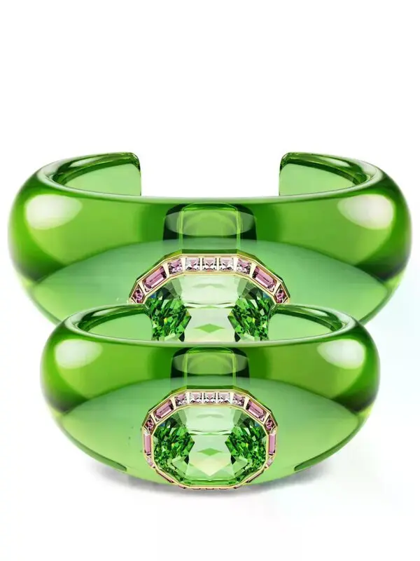 SWAROVSKI Crystal-embellished Cuff Bracelet - Green