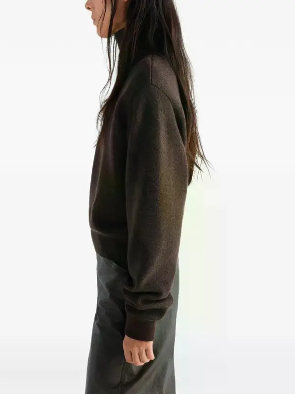 LEMAIRE Short Sweater In Felted Merino Wool
