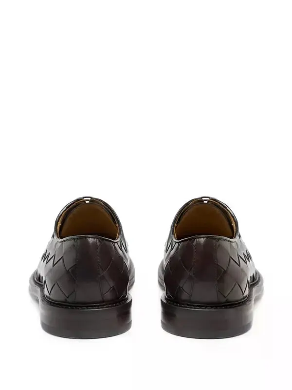SCAROSSO Harry Woven Leather Derby Shoes