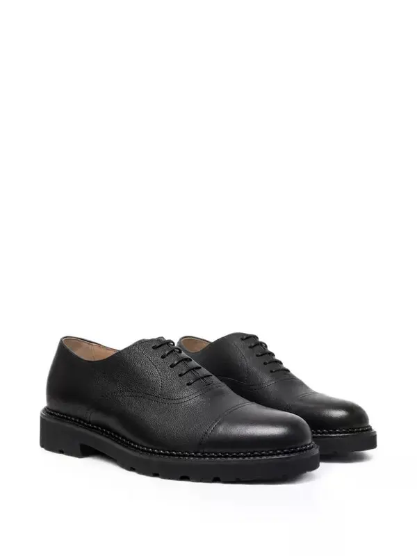 SCAROSSO Rupert Hammered Leather Oxford Shoes