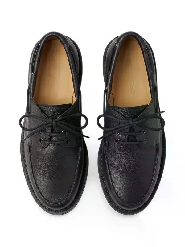 SCAROSSO Arthur Leather Boat Shoes