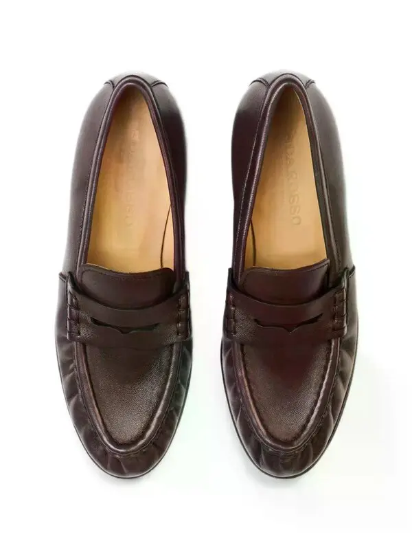 SCAROSSO Mar Gathered-stitch Loafers