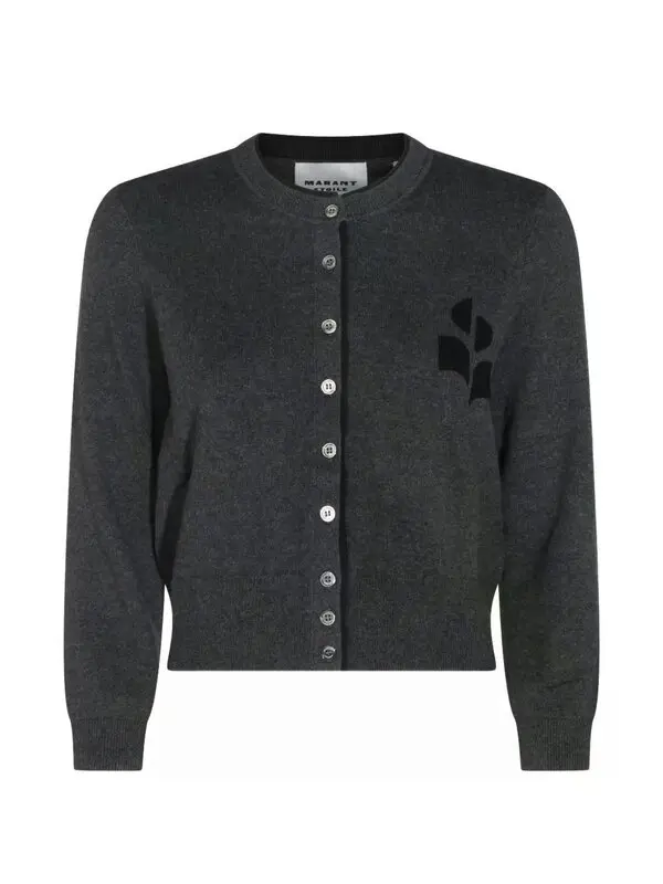 MARANT ETOILE Lona Logo-embroidered Cardigan