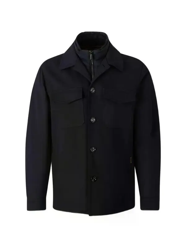 MOORER Quilted-insert Button-up Jacket