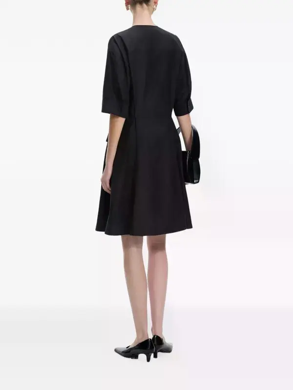 JNBY Draped-waist Zip-up Mini Dress