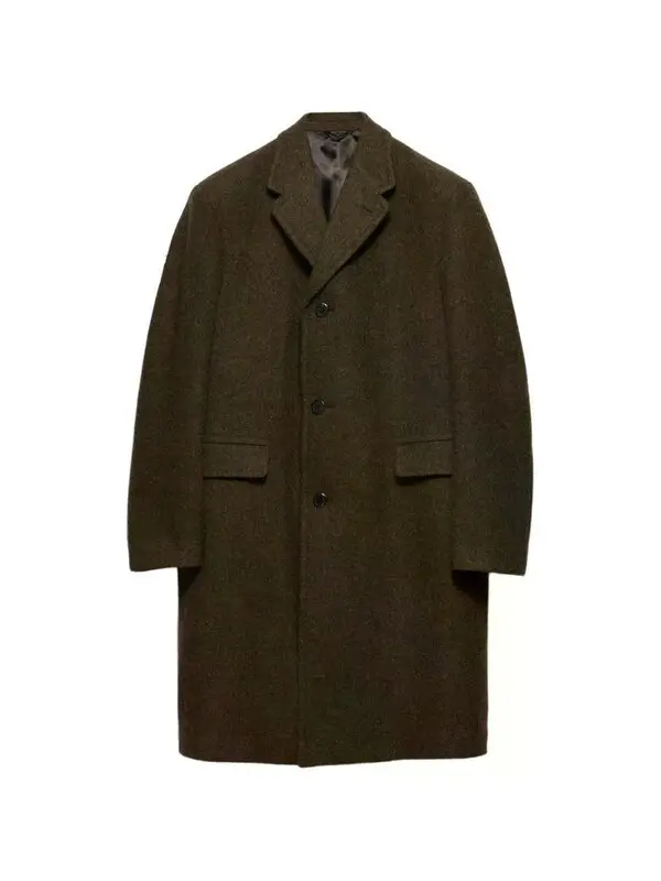 Prada Single-breasted Wool Coat