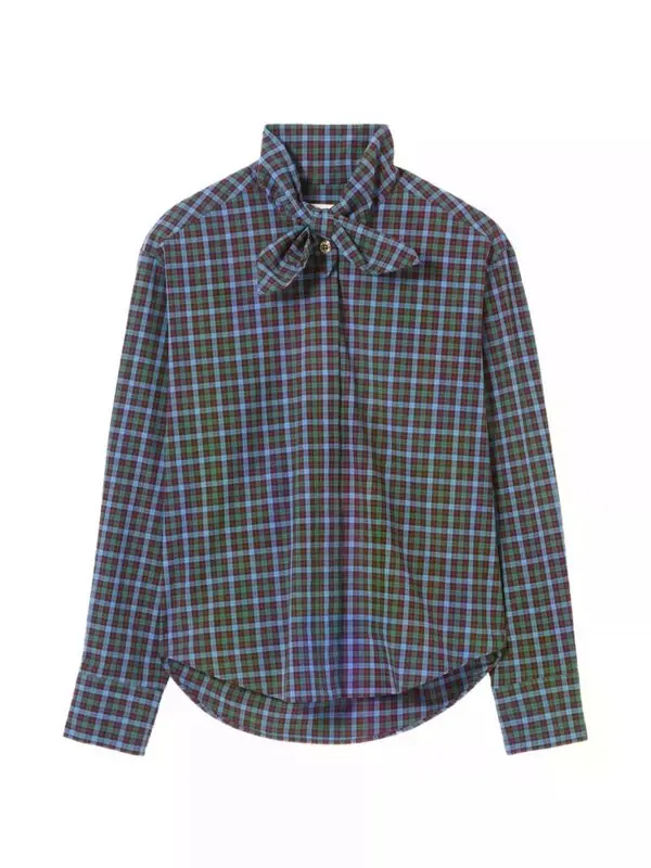 Claudie Pierlot Poplin Tie-neck Shirt