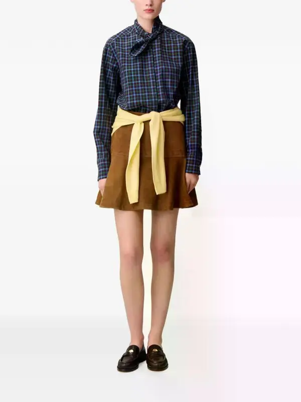Claudie Pierlot Poplin Tie-neck Shirt