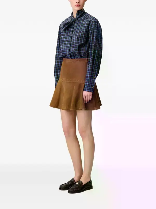Claudie Pierlot Poplin Tie-neck Shirt