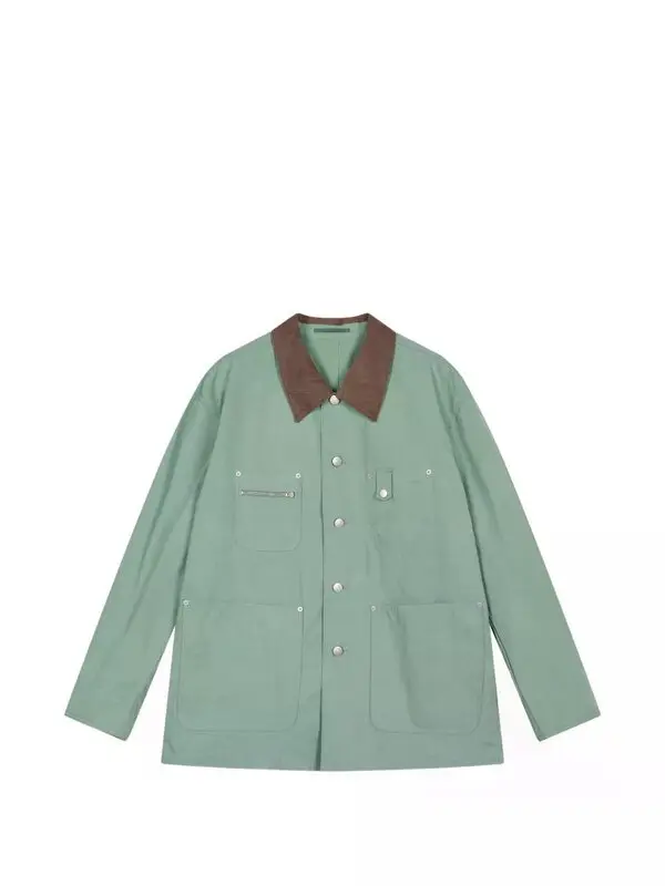 CROQUIS Multi-pocket Contrast-collar Jacket