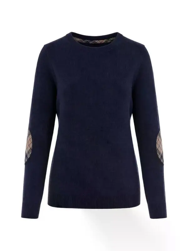 Barbour Tartan-patch Sweater - Blue