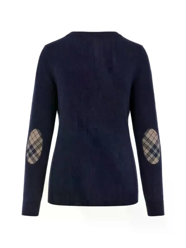 Barbour Tartan-patch Sweater - Blue