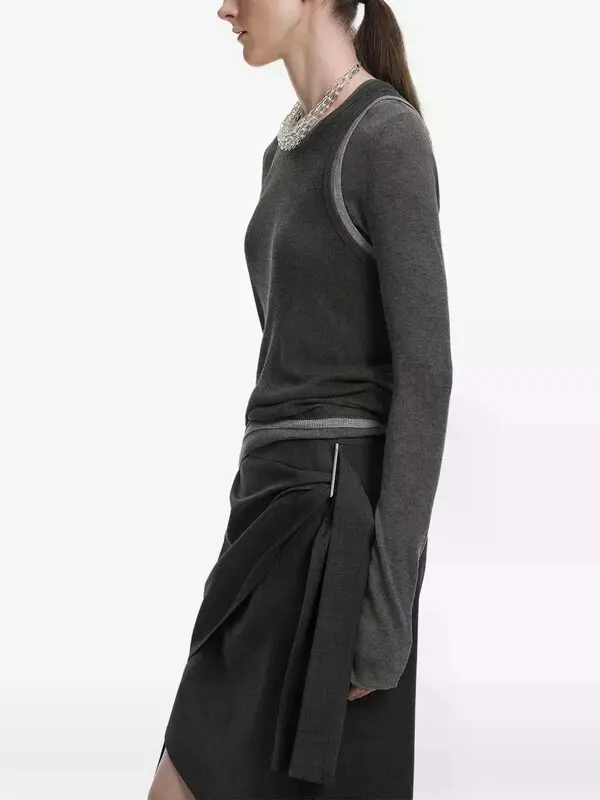 JNBY Paneled Long-sleeve T-shirt