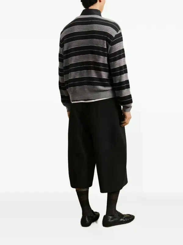 CROQUIS Striped Wool Cardigan