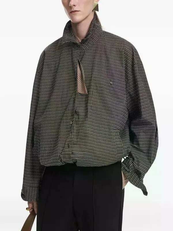 JNBY Geometric-print Oversized Shirt