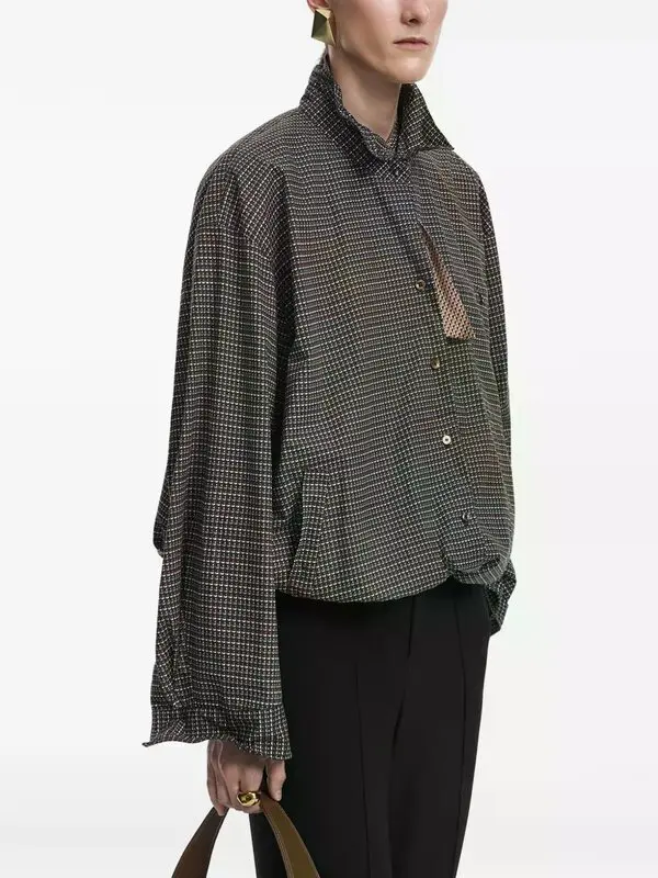 JNBY Geometric-print Oversized Shirt