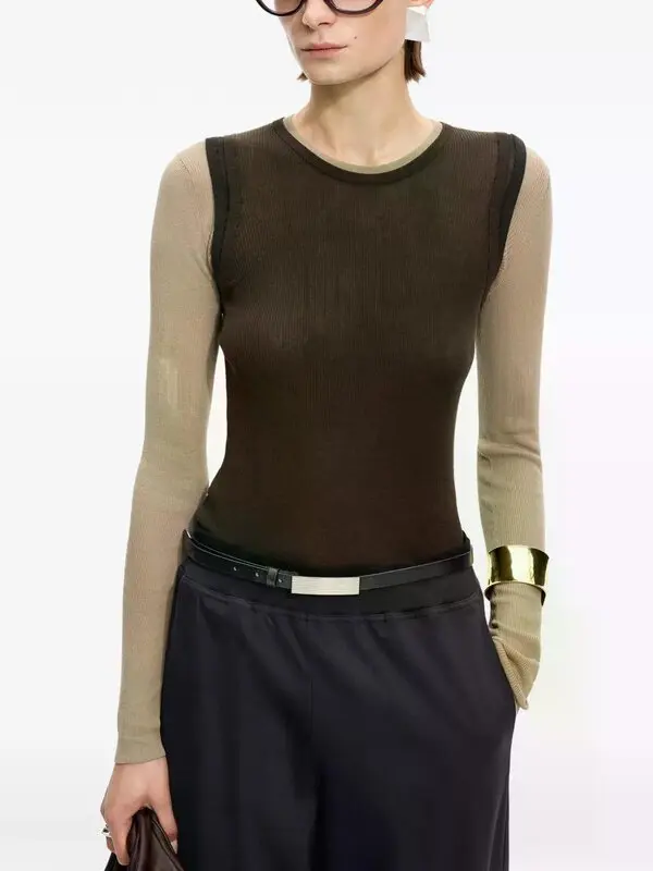 JNBY Paneled Long-sleeves Top