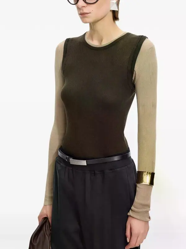 JNBY Paneled Long-sleeves Top