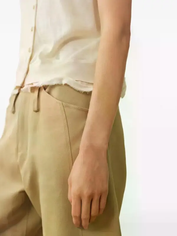 LESS Raw-edge Short-sleeved Cardigan
