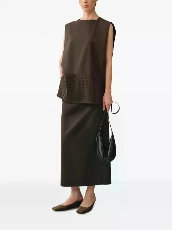 LESS Laser-cut Maxi Skirt