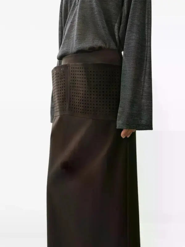 LESS Laser-cut Maxi Skirt