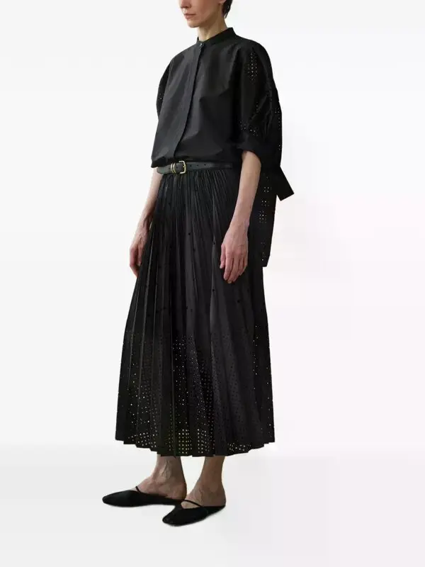 LESS Laser-cut Three-quarter Sleeve Shirt