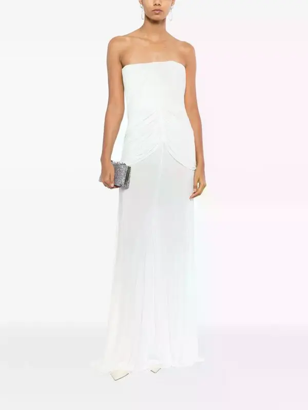 Alex Perry Strapless Corseted Bodice Gown