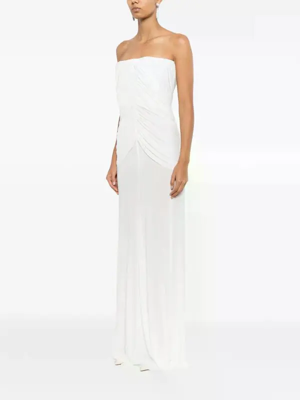 Alex Perry Strapless Corseted Bodice Gown