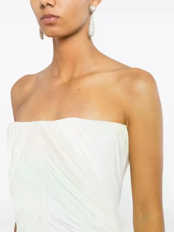 Alex Perry Strapless Corseted Bodice Gown