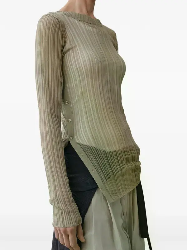 LESS Button-detail Sweater