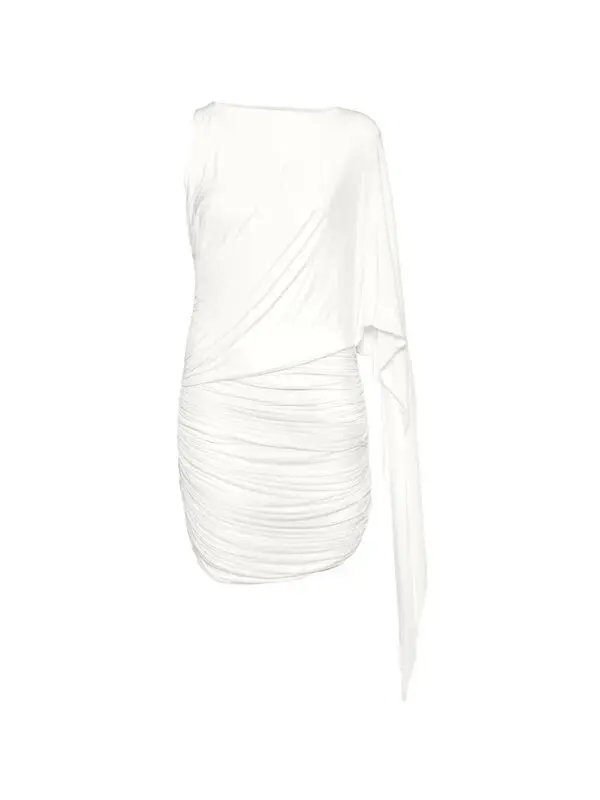 Alex Perry Drape-sleeve Mini Dress