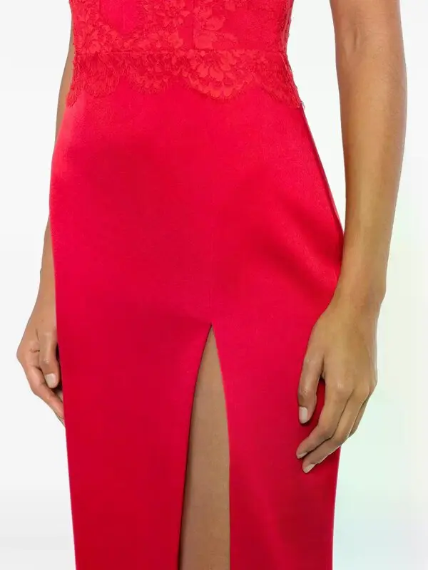 Alex Perry Lace Appliques Pencil Dress