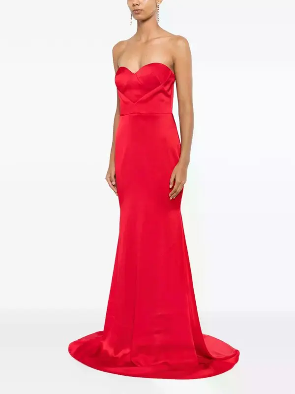Alex Perry Strapless Fishtail Gown