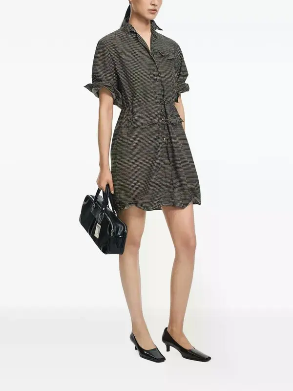 JNBY Geometric-print Short-sleeve Mini Dress