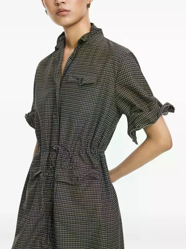 JNBY Geometric-print Short-sleeve Mini Dress