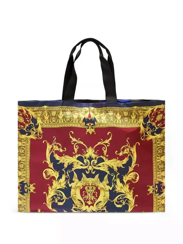 Junya Watanabe Scarf Print Silk Tote Bag - Multicolour