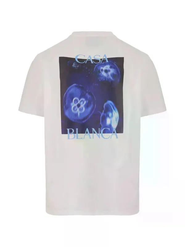 Casablanca Graphic-print Short-sleeve T-shirt - White