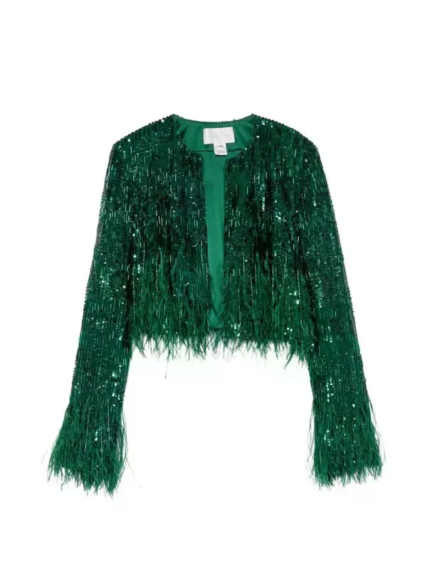 Pamella Roland Full Embellished Crop Jacket