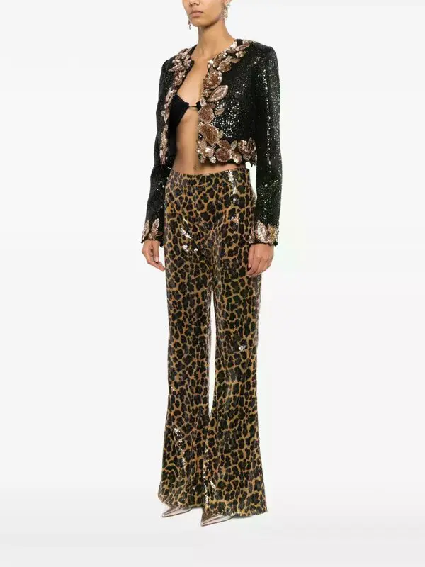 Pamella Roland Sequinn Cropped Jacket