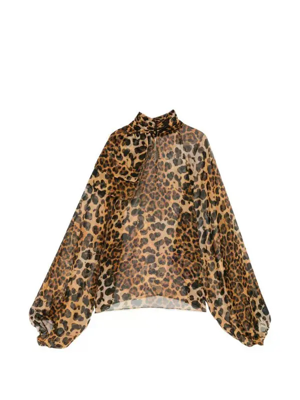 Pamella Roland High-neck Blouse