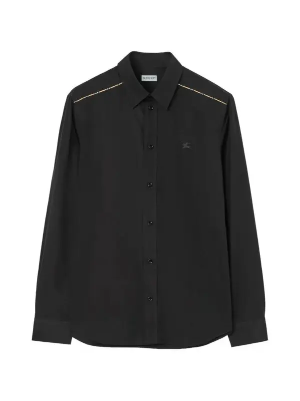 Burberry Classic Fit Cotton Shirt - Black