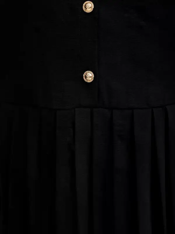 SILVIAN HEACH Scarf-detail Pleated Mini Dress