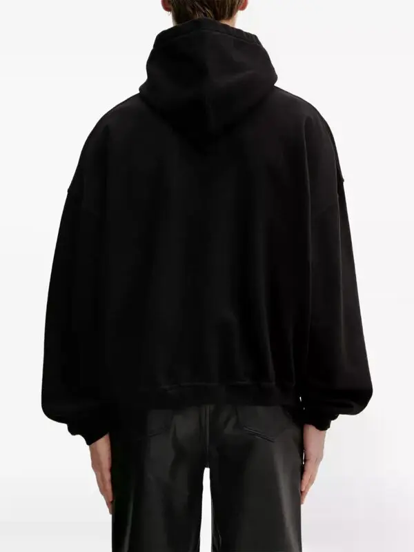 REPRESENT England Print-detail Hoodie - Black