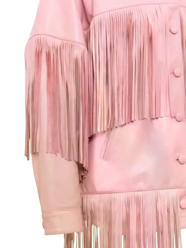 DANCASSAB Loretta Fringed Leather Jacket
