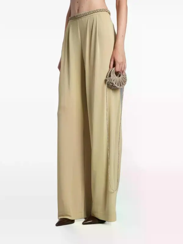 HIBOURAMA Bea Pleated Wide-leg Trousers