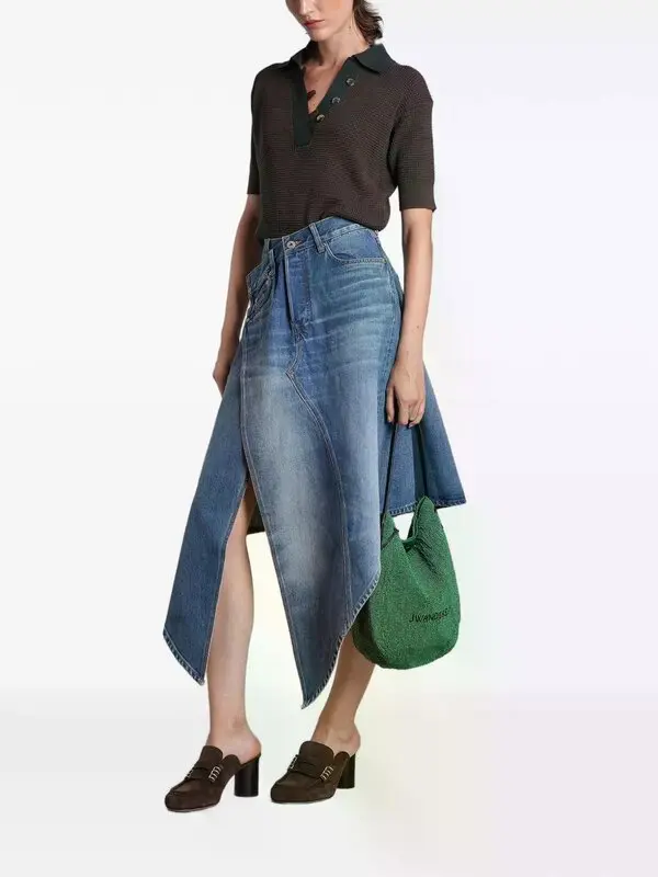 JW Anderson Asymmetric-hem Panelled Midi Skirt