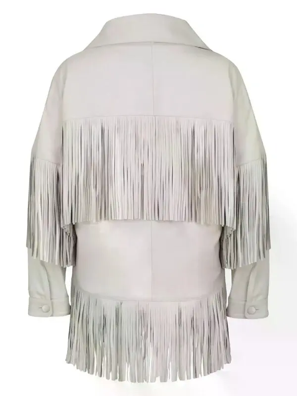 DANCASSAB Loretta Fringed Leather Jacket