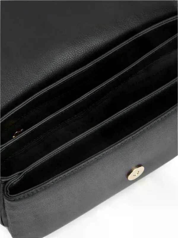Tommy Hilfiger Logo-plaque Pebbled-effect Shoulder Bag